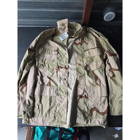 Other | Military Desert Camo Flannel 4 Pockets Smalllong | Poshmark